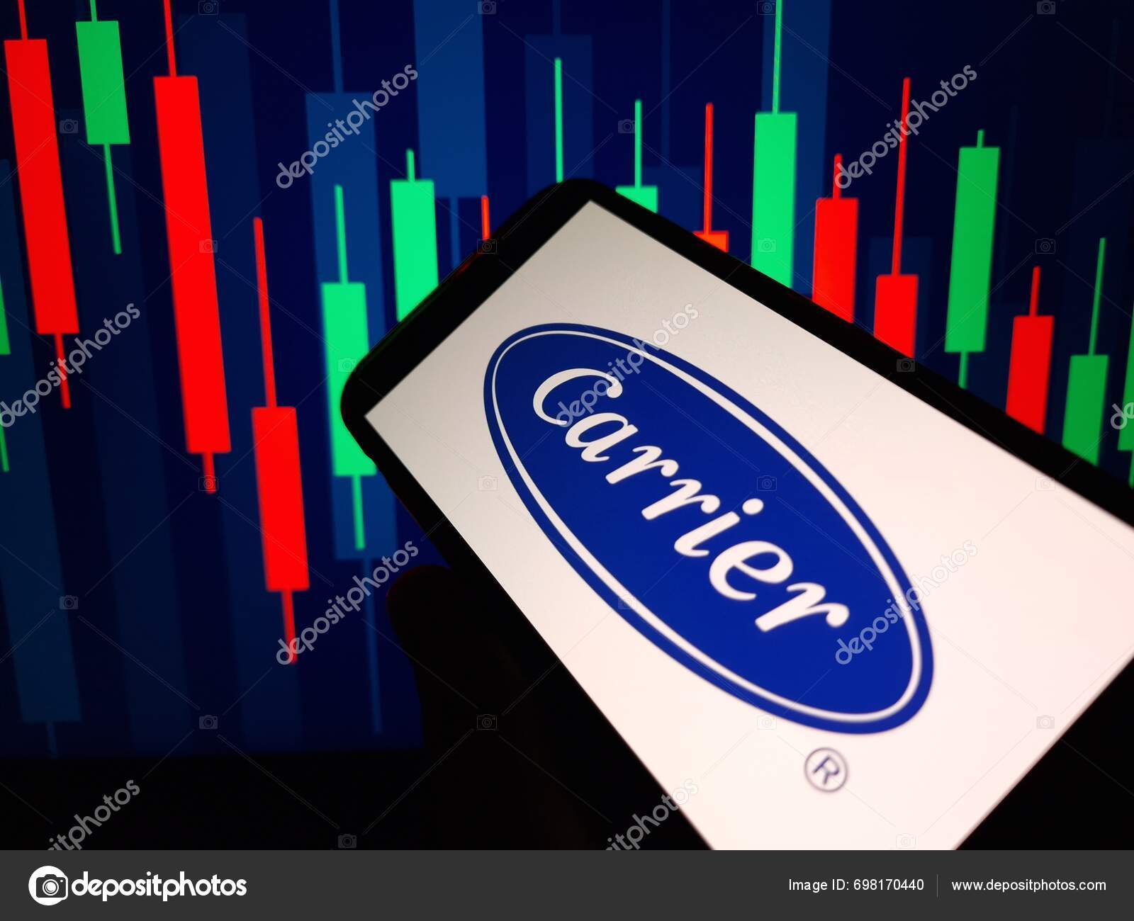 Konskie Poland January 2024 Carrier Company Logo Displayed Mobile Phone — Stock Editorial Photo ...