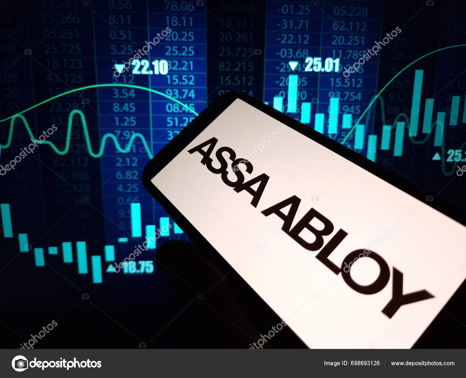 Konskie Poland January 2024 Assa Abloy Company Logo Displayed Mobile — Stock Editorial Photo ...