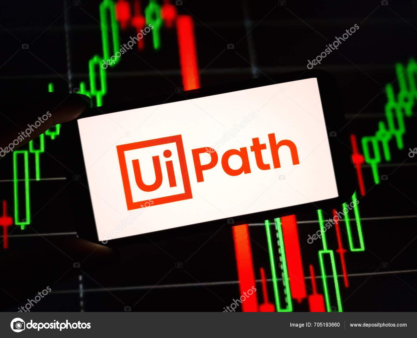 Konskie Poland February 2024 Uipath Company Logo Displayed Mobile Phone — Stock Editorial Photo ...