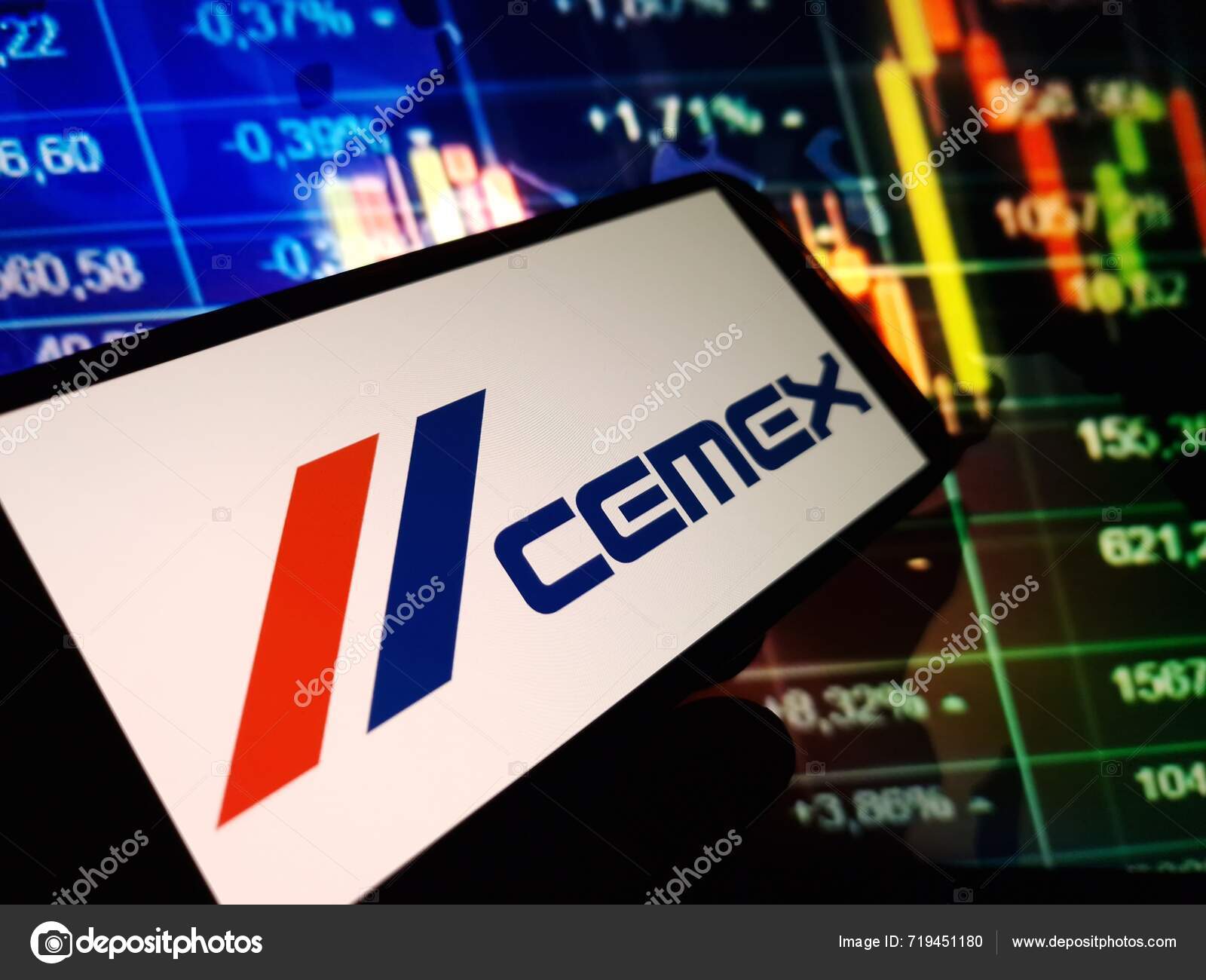 Konskie Polonia Mayo 2024 Logotipo Empresa Cemex Teléfono Móvil — Foto ...