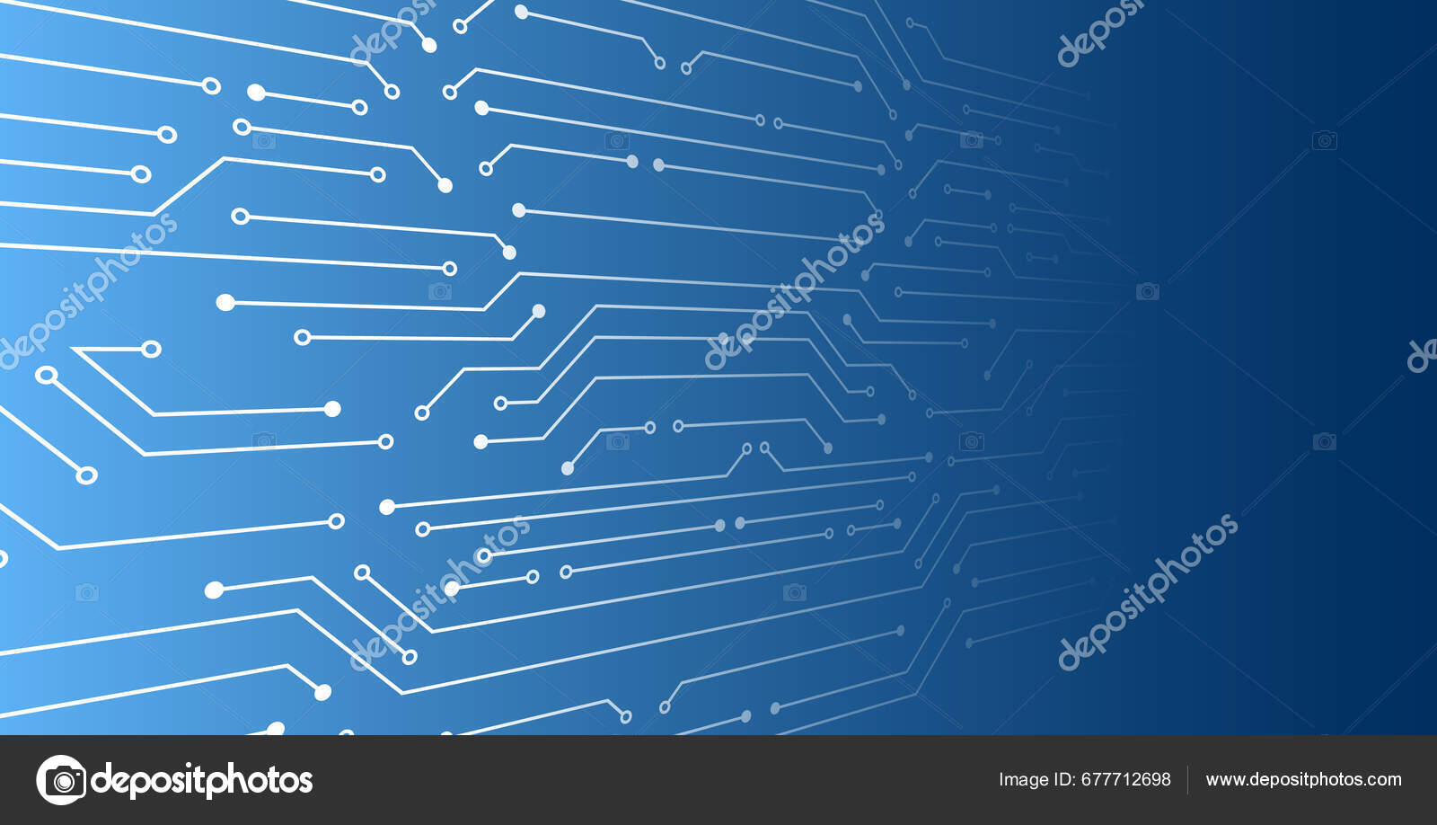 Tech Communication Design Electronic Vector Illustration Abstract ...