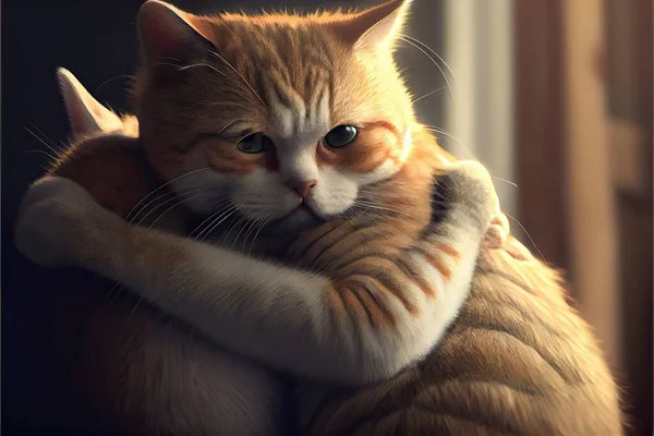 Cat hugging Stock Photos, Royalty Free Cat hugging Images | Depositphotos