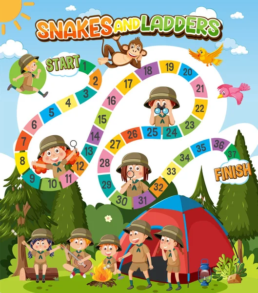 蛇板游戏模板 图库矢量图©brgfx 270768676