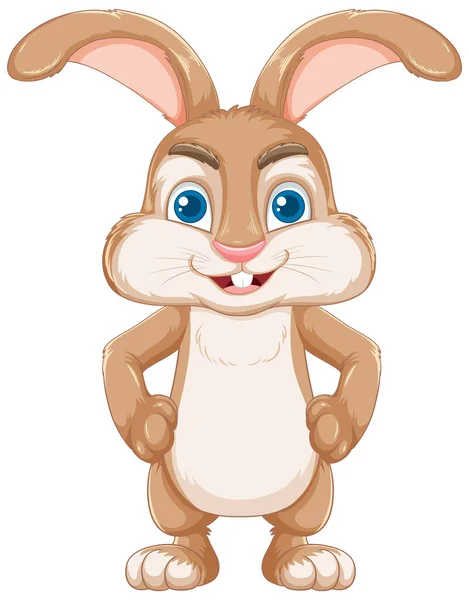 Cartoon Illustration Cute Rabbit Wearing Office Outfit Long Ears ...