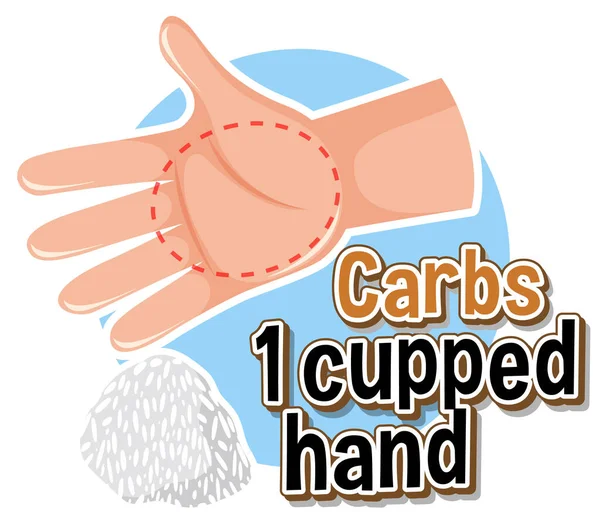 使用手部指南比较食物部分对健康饮食的影响 图库矢量图©brgfx 688779454