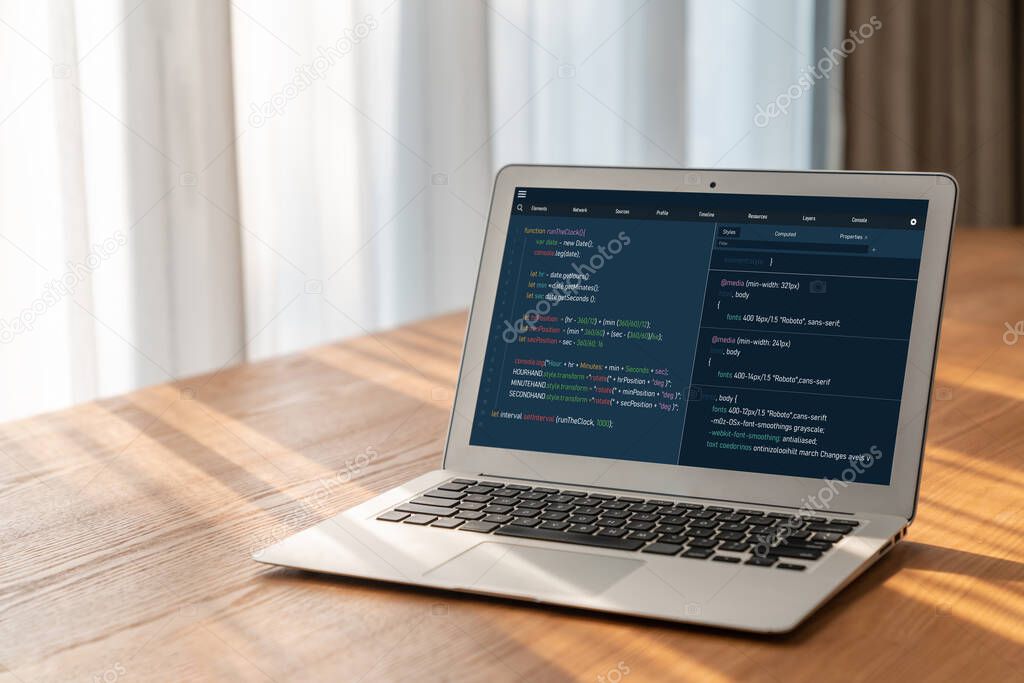 Programación de desarrollo de software en la pantalla del ordenador ...