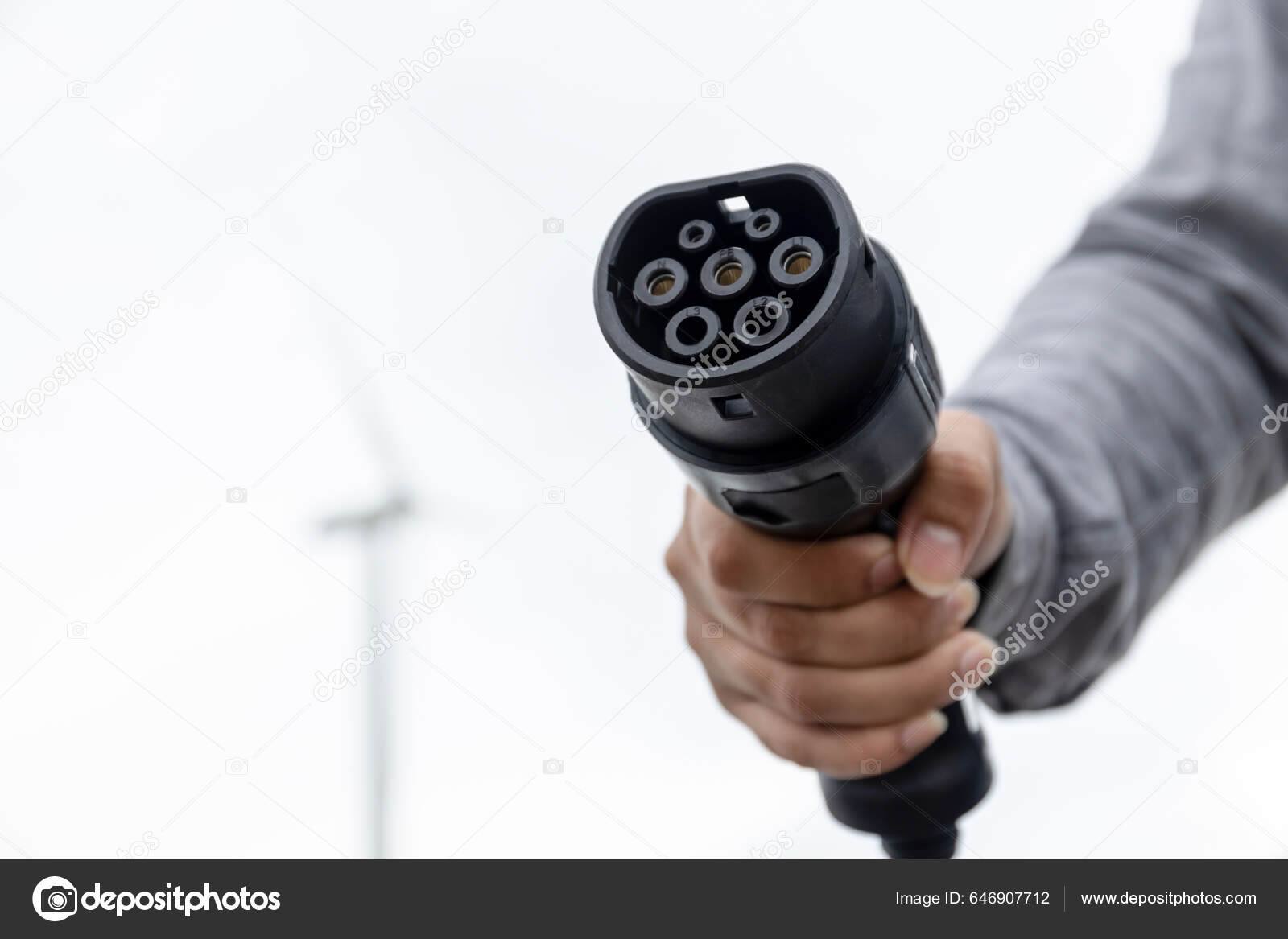 Progressive Natural Scenic Windmill Generator Hand Insert Charging Plug ...