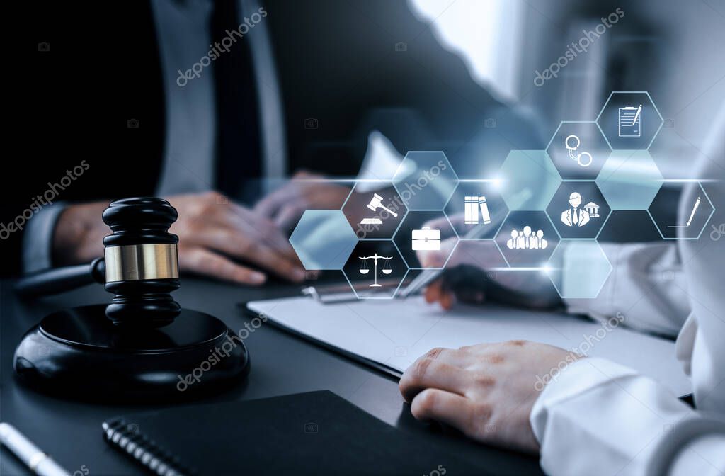 Derecho inteligente, iconos de asesoramiento jurídico y herramientas de ... Derecho inteligente, iconos de asesoramiento jurídico y herramientas de ...