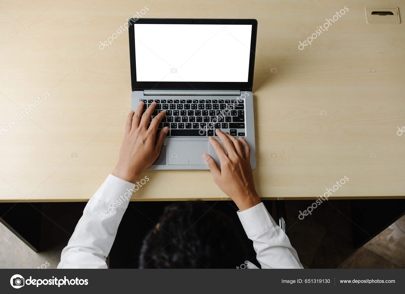 White Empty Screen Modish Computer Your Design Mock Monitor Display ...