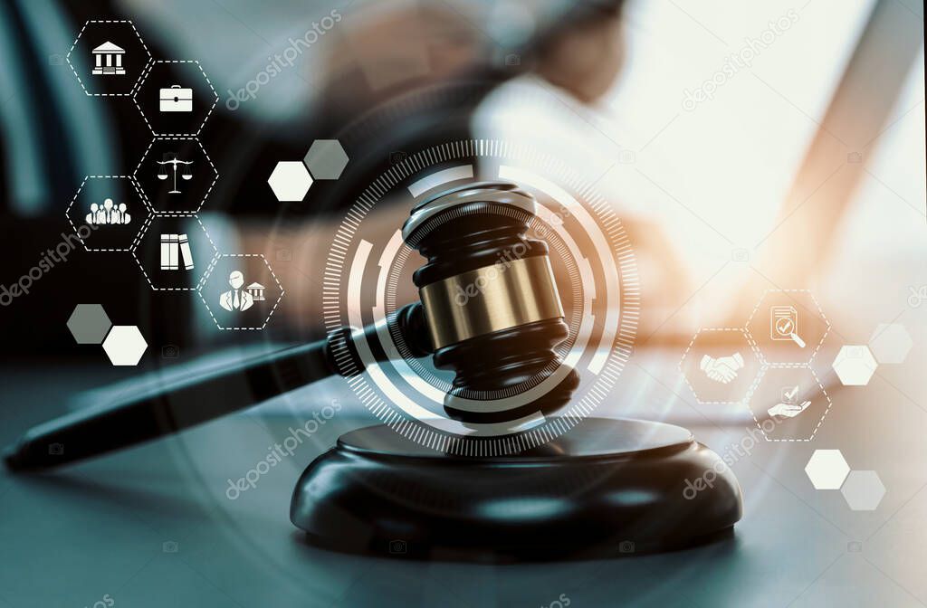 Derecho inteligente, iconos de asesoramiento jurídico y herramientas de ... Derecho inteligente, iconos de asesoramiento jurídico y herramientas de ...