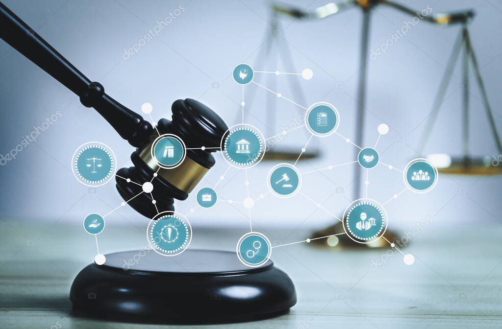Derecho inteligente, iconos de asesoramiento jurídico y herramientas de ... Derecho inteligente, iconos de asesoramiento jurídico y herramientas de ...