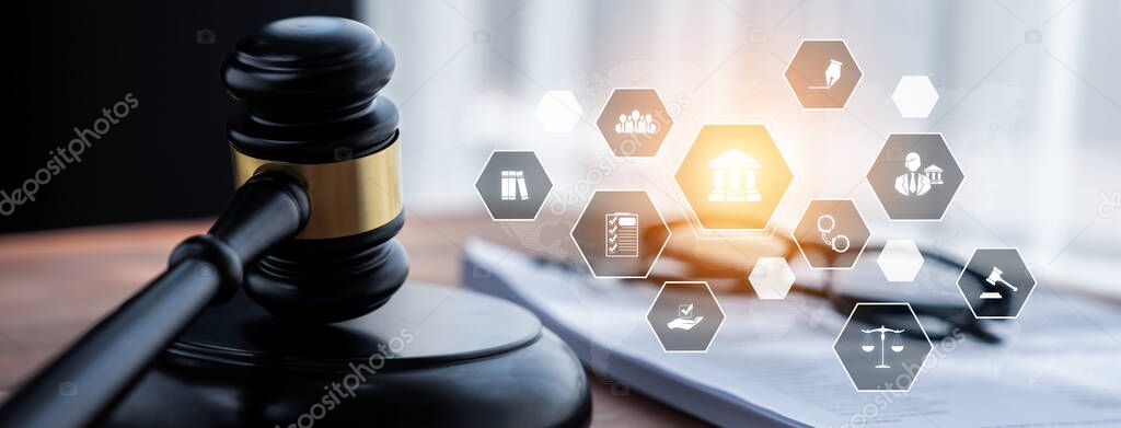 Derecho inteligente, iconos de asesoramiento jurídico y herramientas de ... Derecho inteligente, iconos de asesoramiento jurídico y herramientas de ...