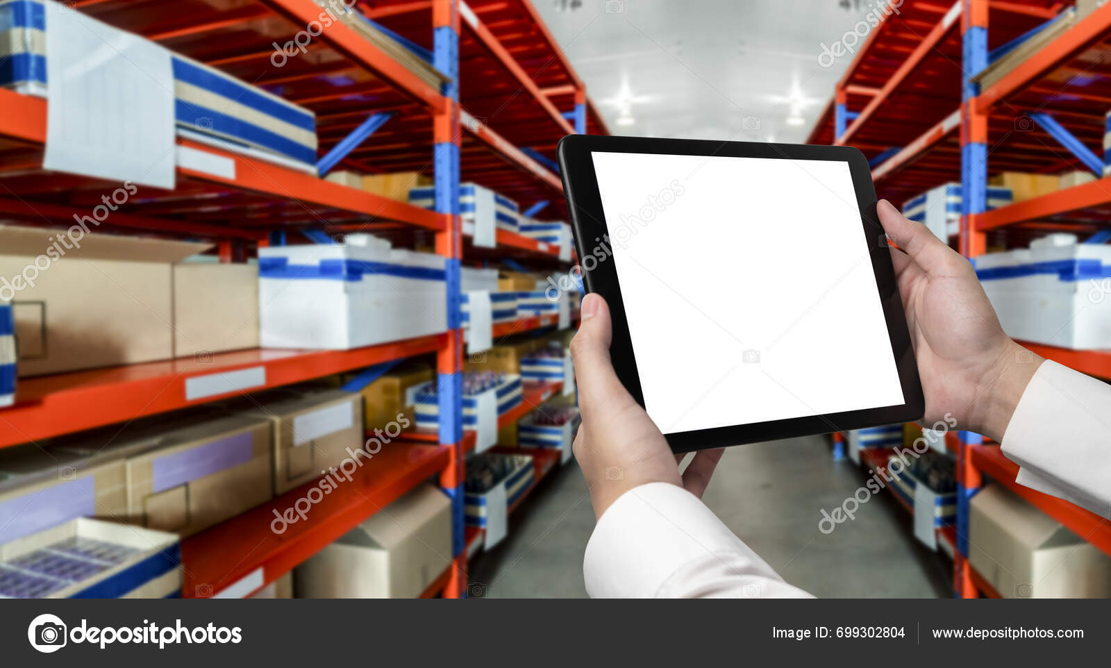 White Empty Screen Modish Computer Your Design Mock Monitor Display ...