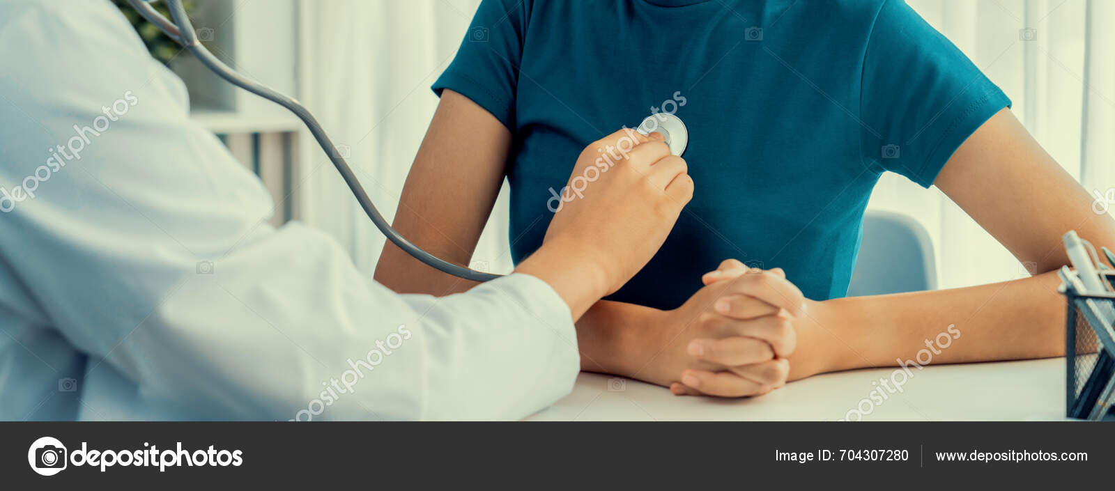 Patient Attend Doctors Appointment Clinic Hospital Office Doctor ...