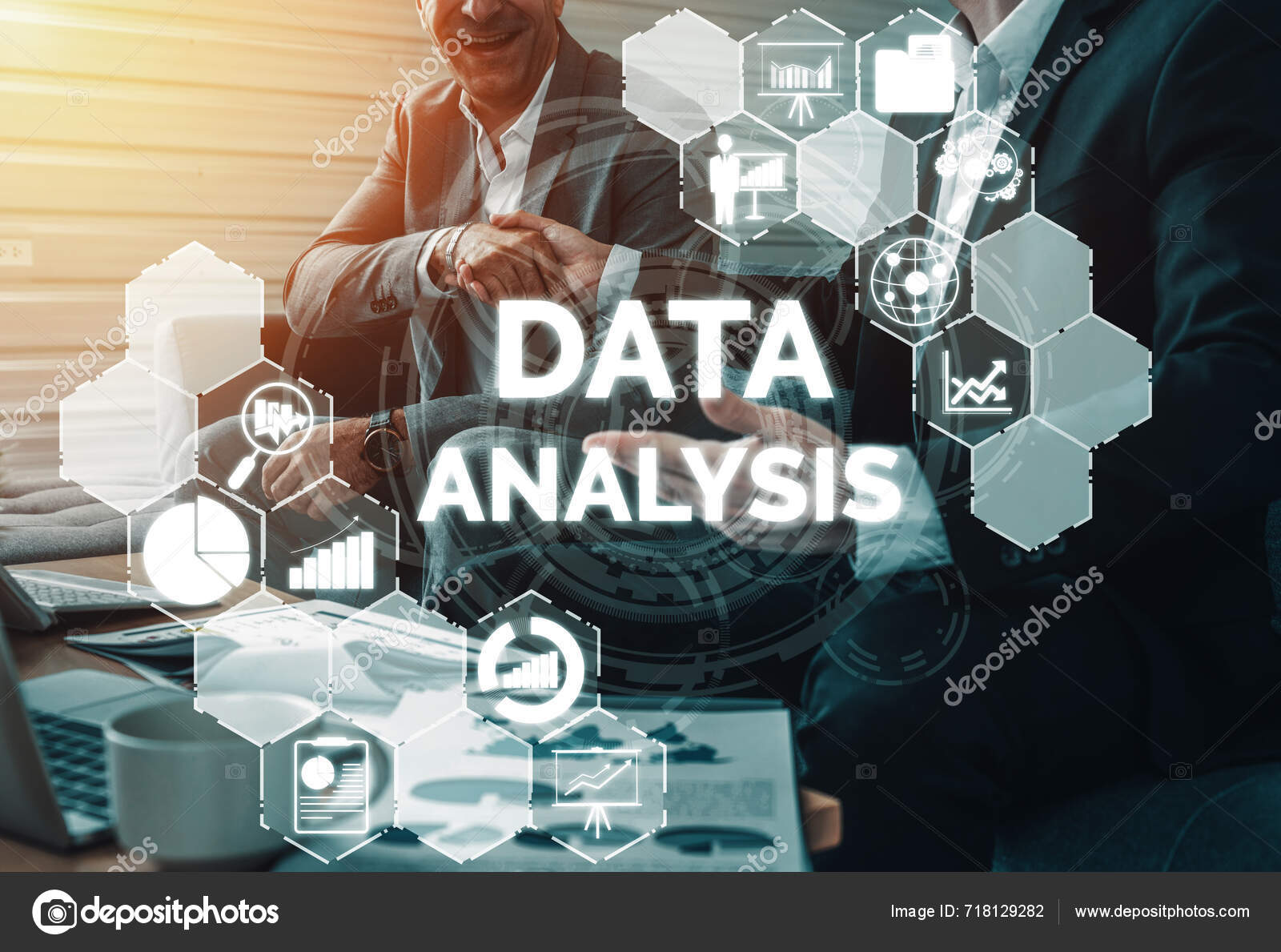 Data Analysis Business Finance Concept Interface Showing Future ...