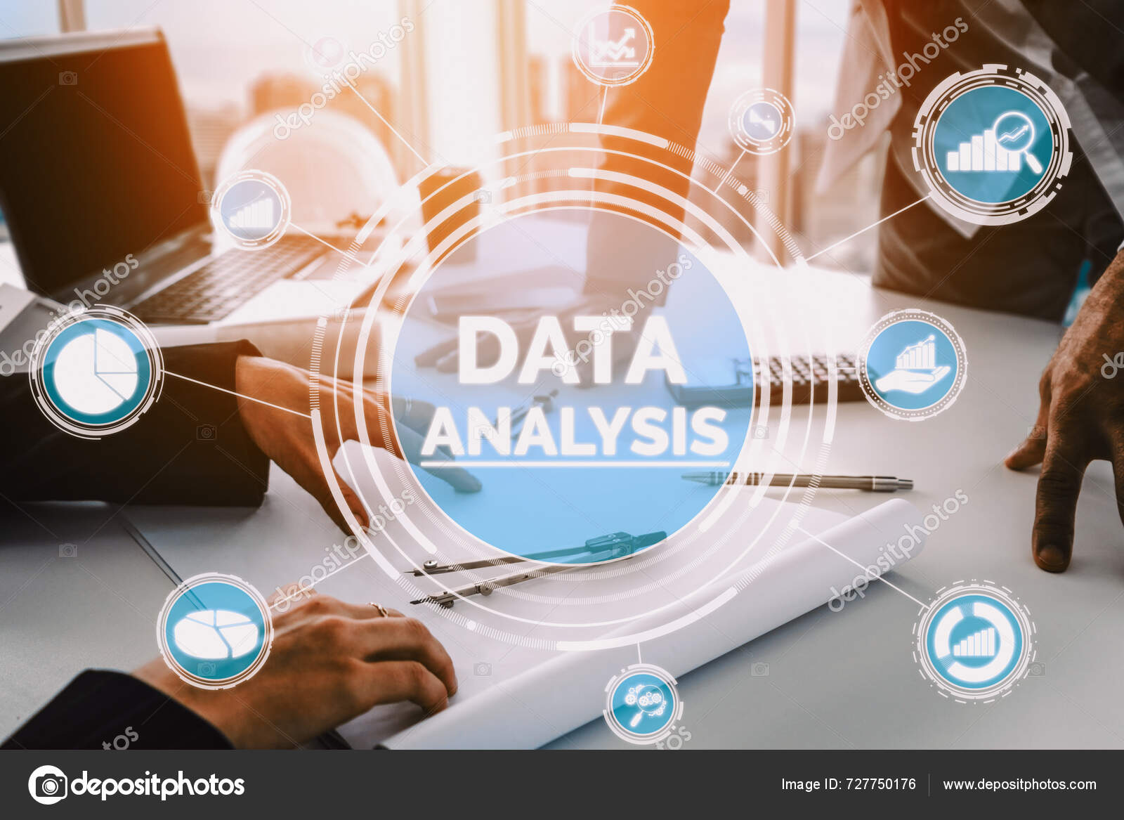 Data Analysis Business Finance Concept Interface Showing Future ...