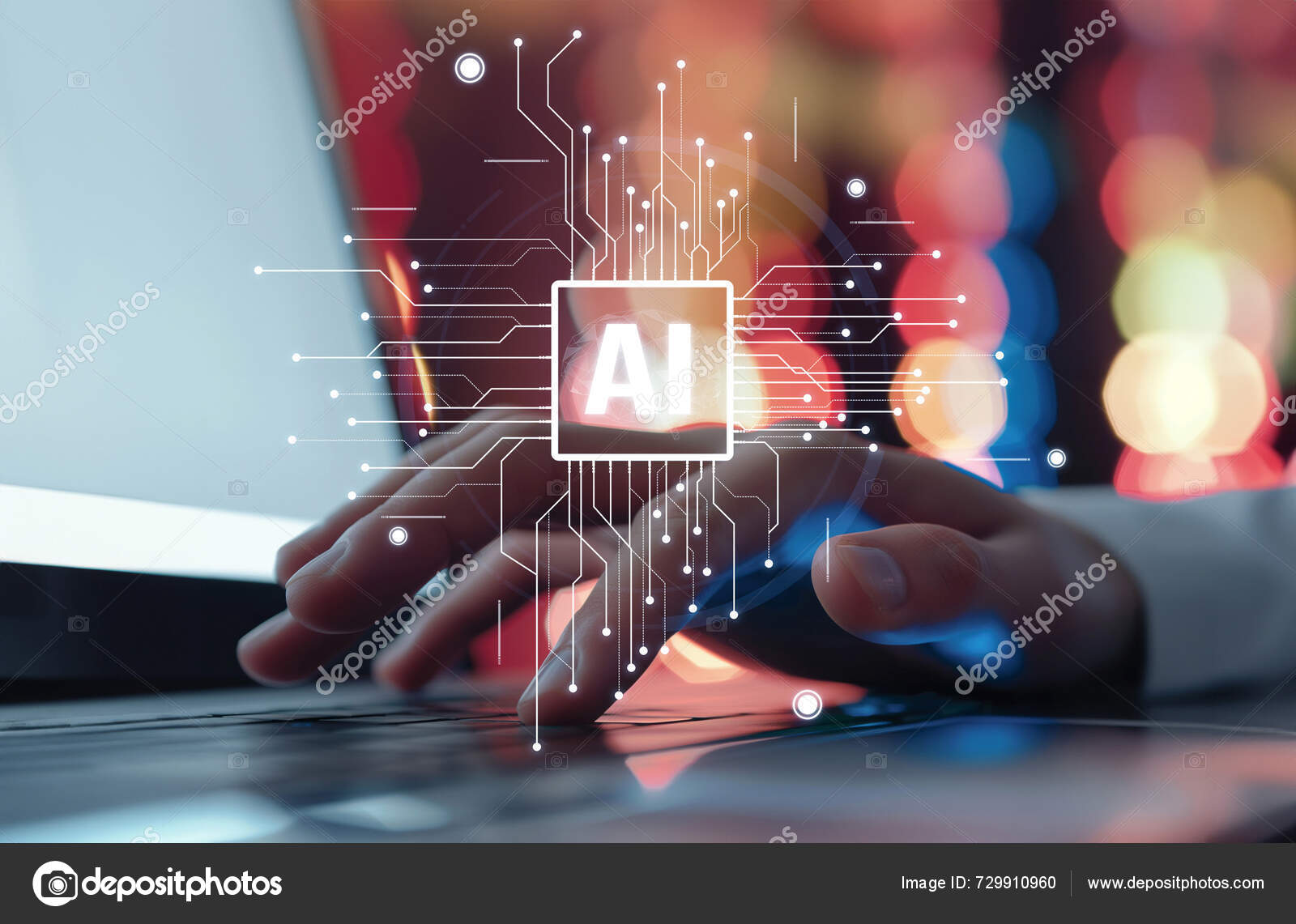 Human Interact Artificial Intelligence Brain Processor Concept ... Human Interact Artificial Intelligence Brain Processor Concept ...