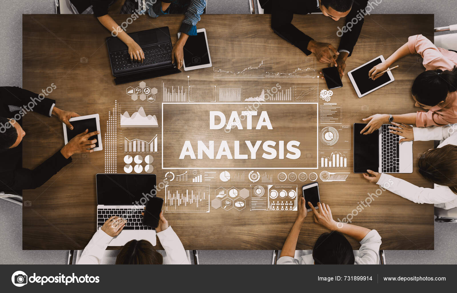 Data Analysis Business Finance Concept Interface Showing Future ...