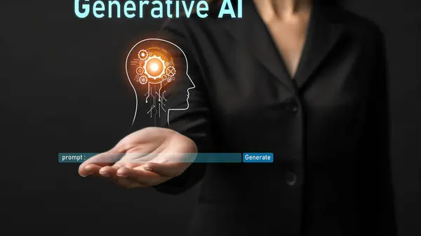 El ser humano interactúa con la inteligencia artificial de inteligencia ...