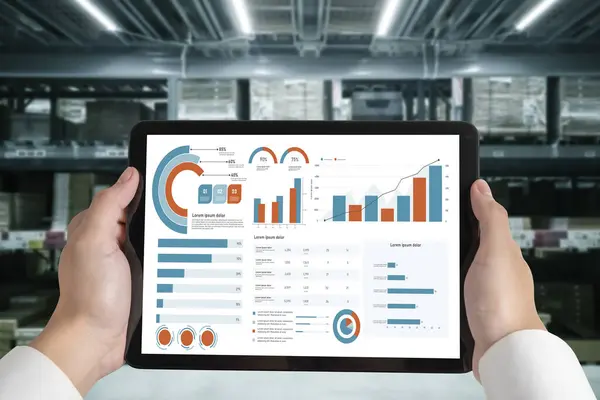 Business data dashboard provide business intelligence analytic for ...