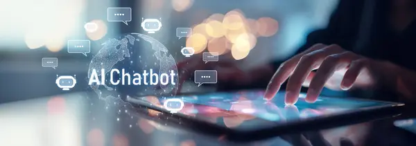 El ser humano interactúa con la inteligencia artificial de inteligencia ...