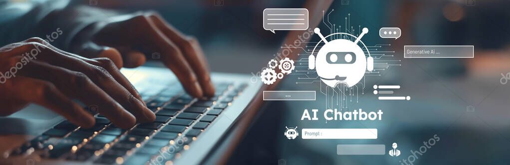 El ser humano interactúa con la inteligencia artificial de inteligencia ...