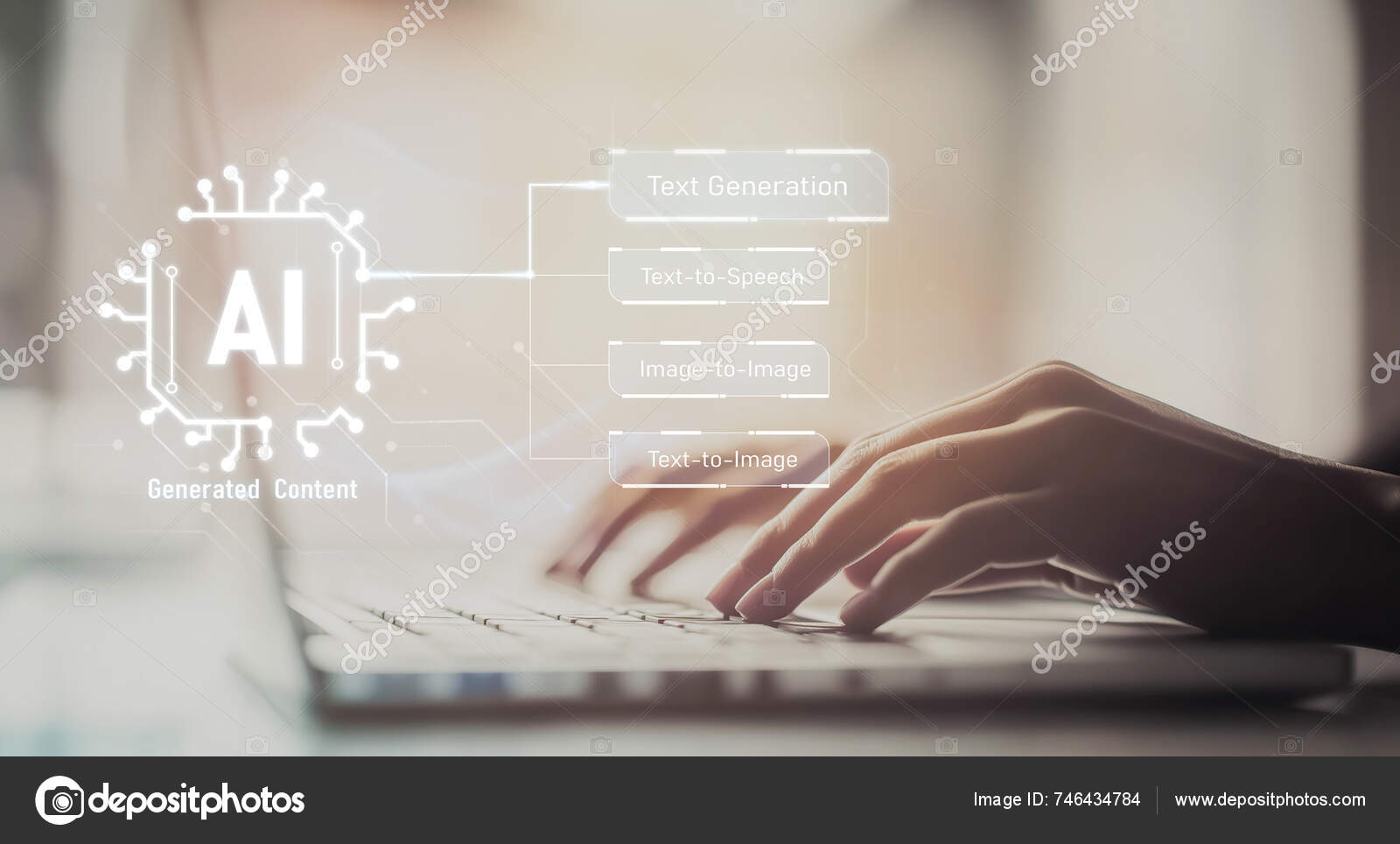 Human Interact Artificial Intelligence Brain Processor Concept ... Human Interact Artificial Intelligence Brain Processor Concept ...
