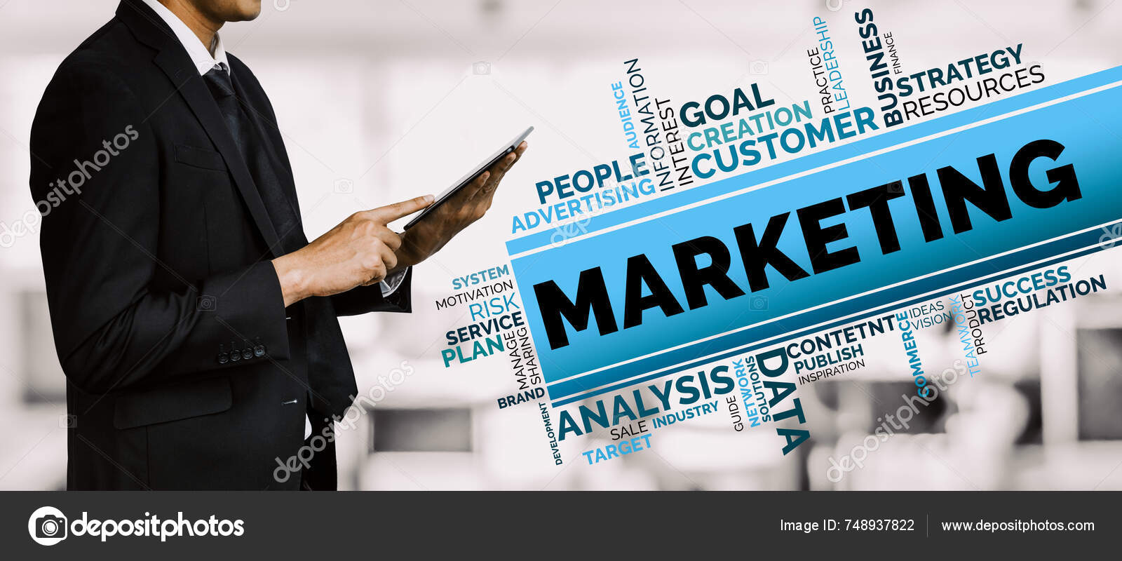 Digital Marketing Technology Solution Online Business Concept Graphic ...