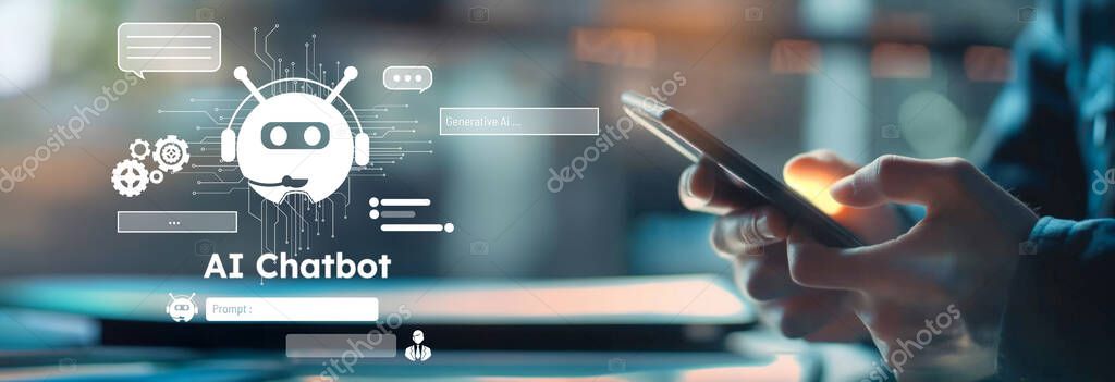 El ser humano interactúa con la inteligencia artificial de inteligencia ...